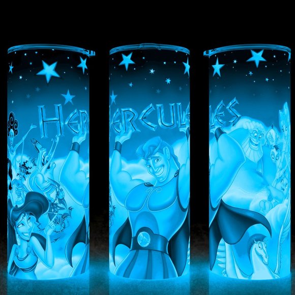 Dining | Glow In The Dark Hercules 9s Meg Zeus Pegasus Cartoon Cup Mug ...